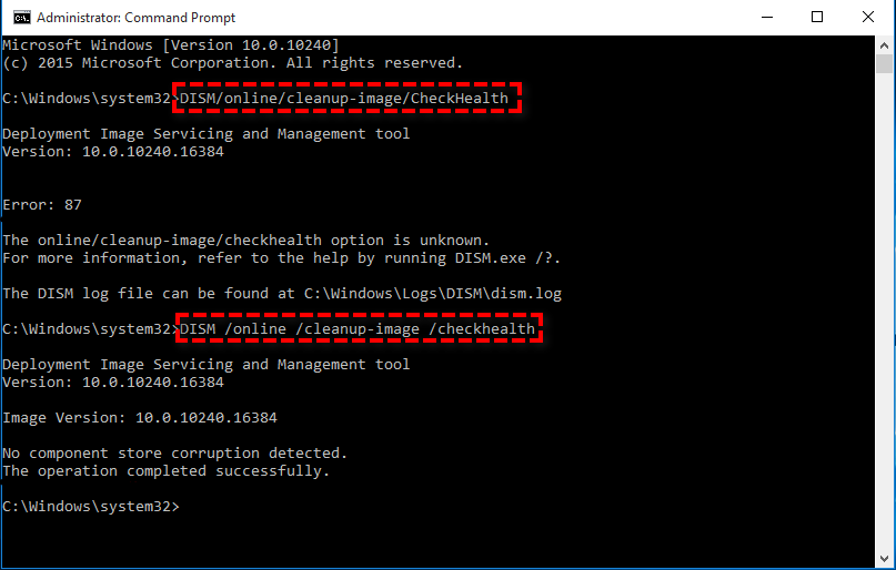 DISM错误87的解决方法！